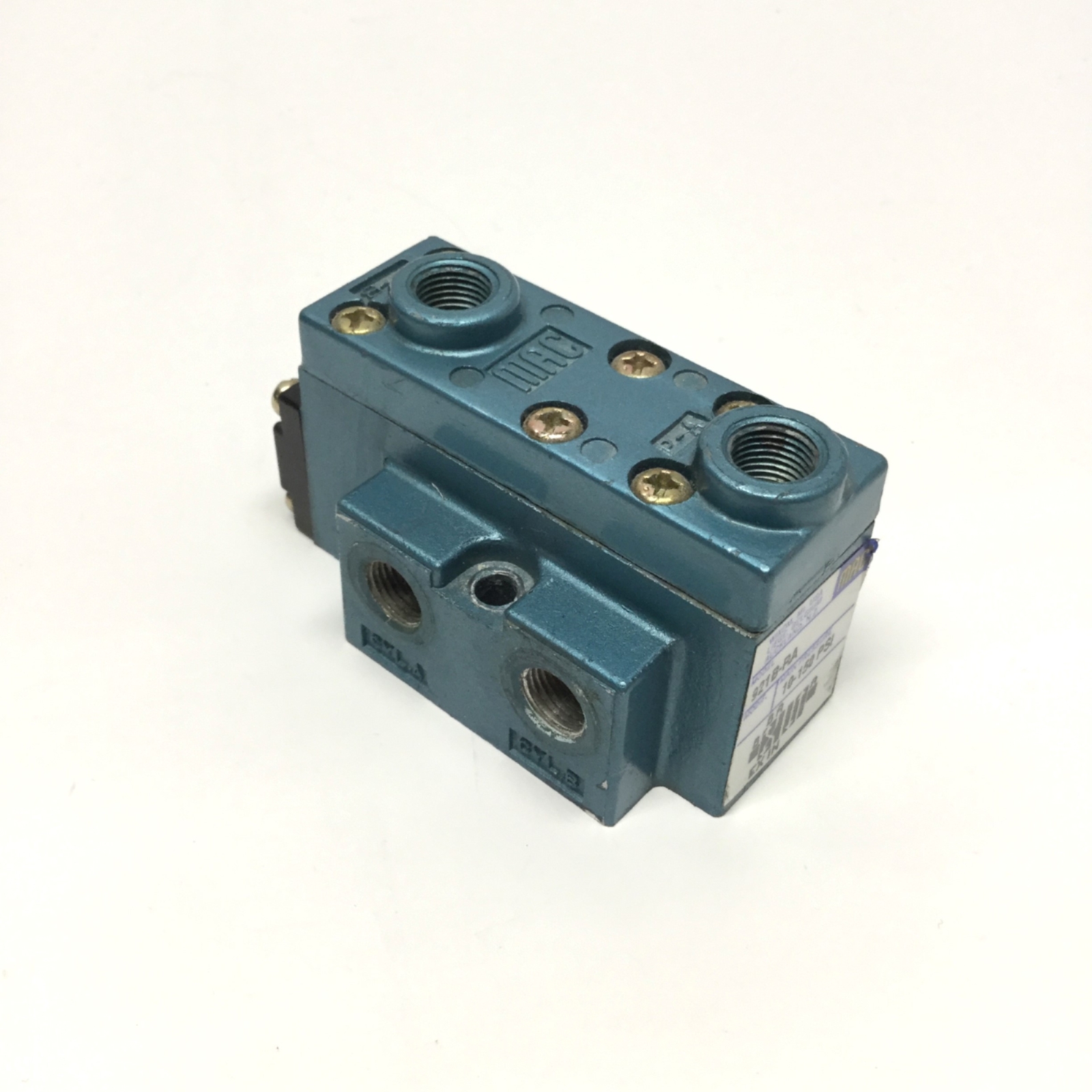 MAC 921B-RA Solenoid Valve 4-Way, 2-Position, 1/8" NPT, 10-150psi Air ...