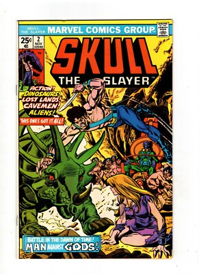 Skull The Slayer #2 (1975) Ann Farrow Alien Styrocosaurus vf cond comic ...