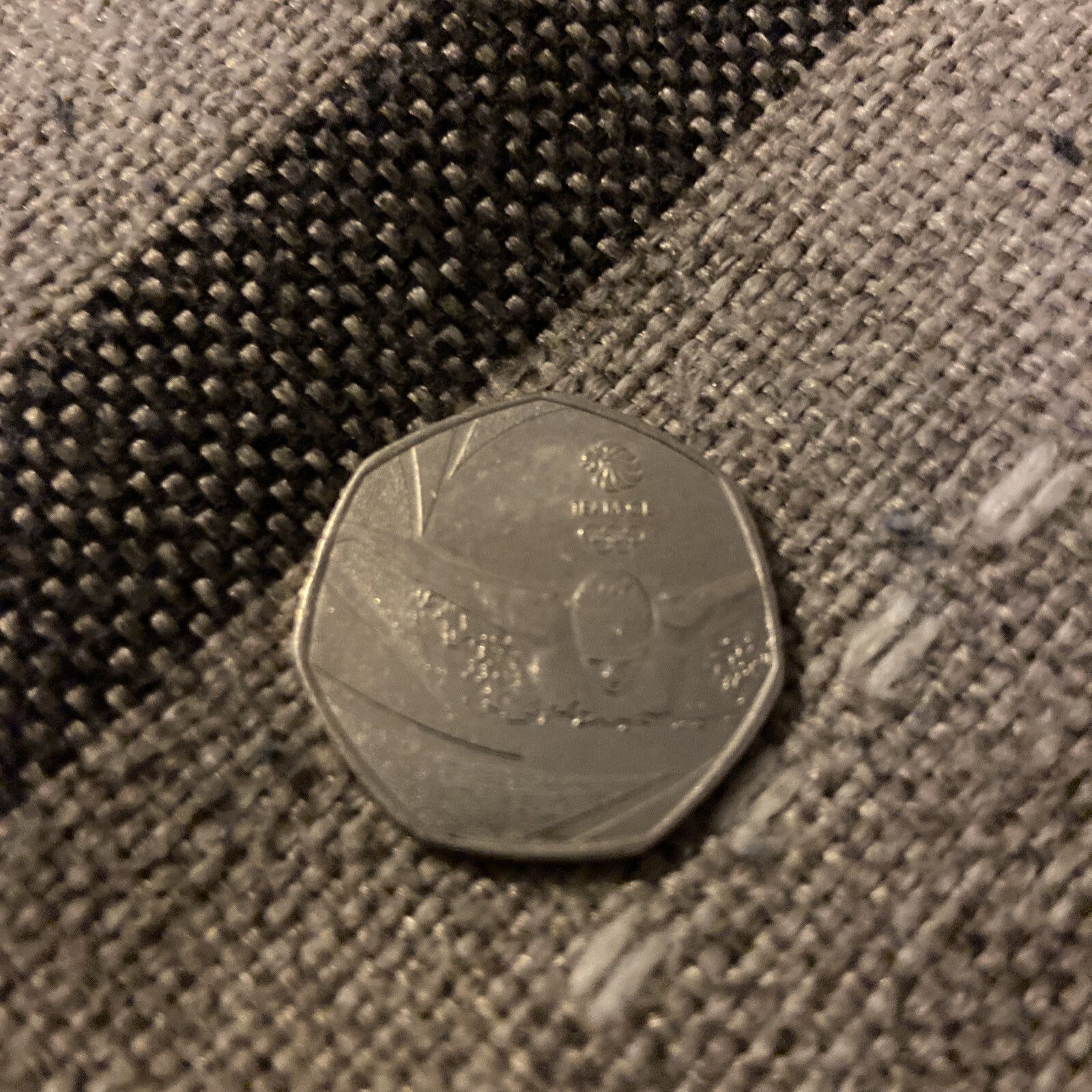 50p coin Extremely Rare Olympic Swimmer 2016 (50 pence) circulated as ...