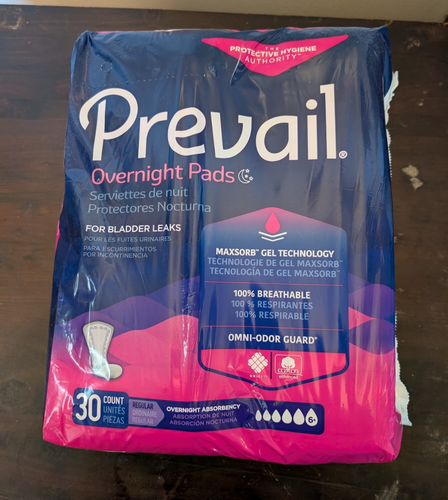 Prevail Incontinence Bladder Control Pads for Women, Overnight ...