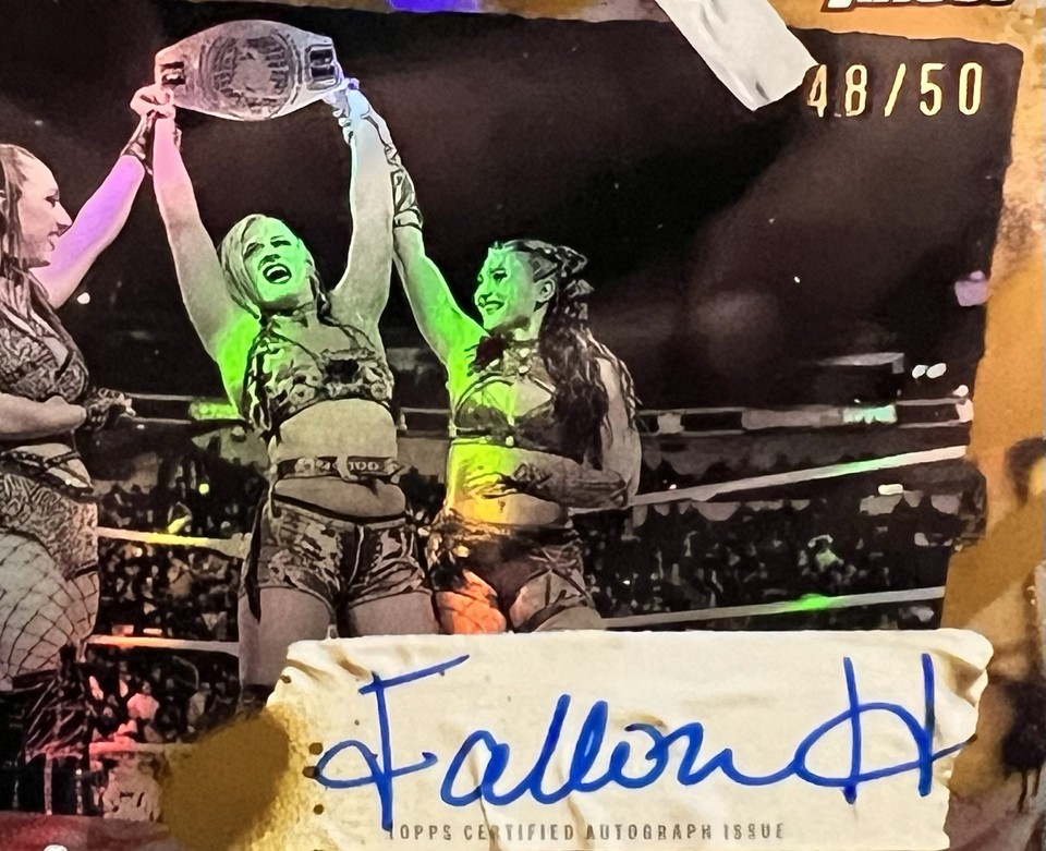 FALLON HENLEY Auto Gold Refractor /50 Finest Moments - 2025 Topps ...