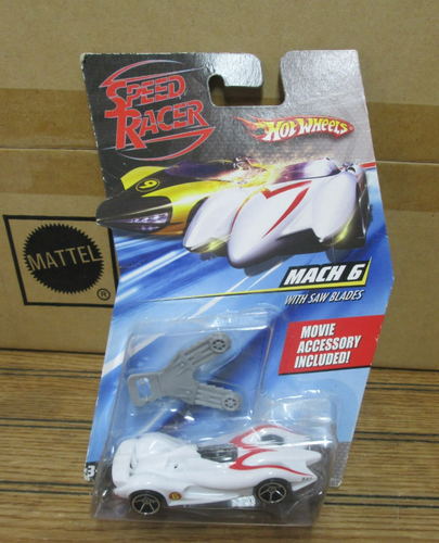 Hot Wheels Speed Racer Mach 6 w/ Saw Blades Movie Cars 2007 NOC | eBay