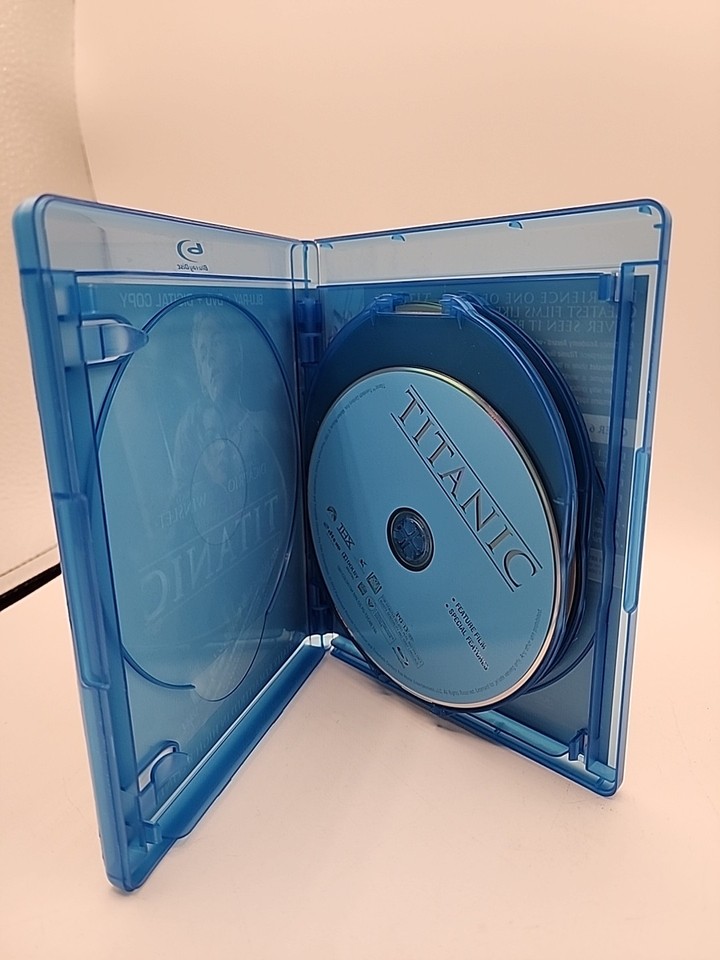 Titanic Blu Ray DVD 1997 Leonardo DiCaprio Kate Winslet James Cameron 4 ...