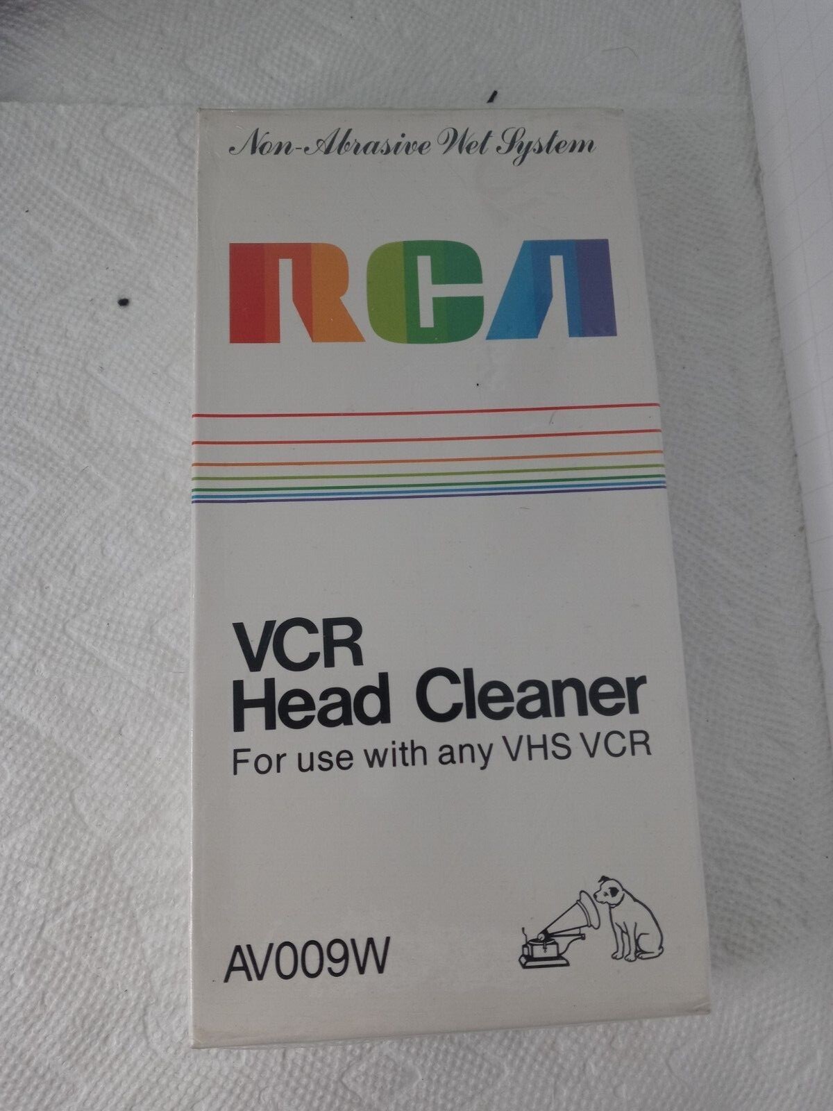 RCA VHS VCR Video Head Cleaner Non-Abrasive Wet System AV009W - Sealed ...