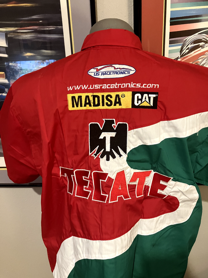 AUTHENTIC US RACETRONICS CUSTOM EMBROIDERED TEAM CREW SHIRT | eBay
