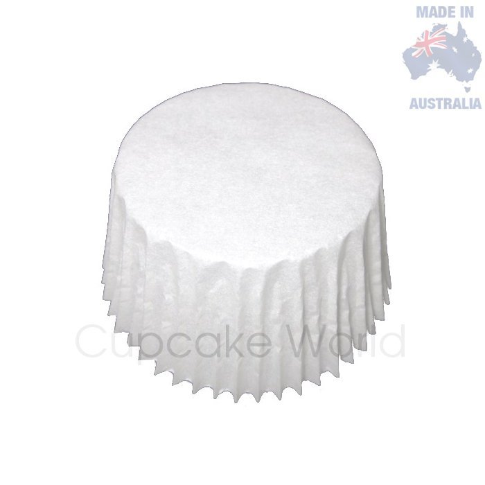 500PCS BULK PETIT CLASSIC WHITE PATTY PAN PAPER MUFFIN CUPCAKE CASES ...