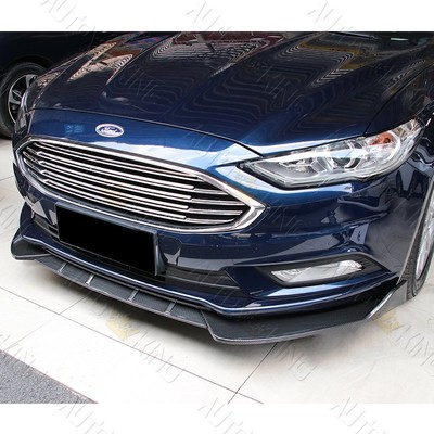 FIT 17-18 FORD FUSION/MONDEO CARBON STYLE FRONT BUMPER SPLITTER SPOILER ...