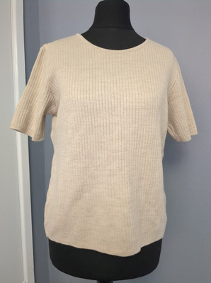 [A23] Basler beige wool knitted women premium sweater size 14 short ...