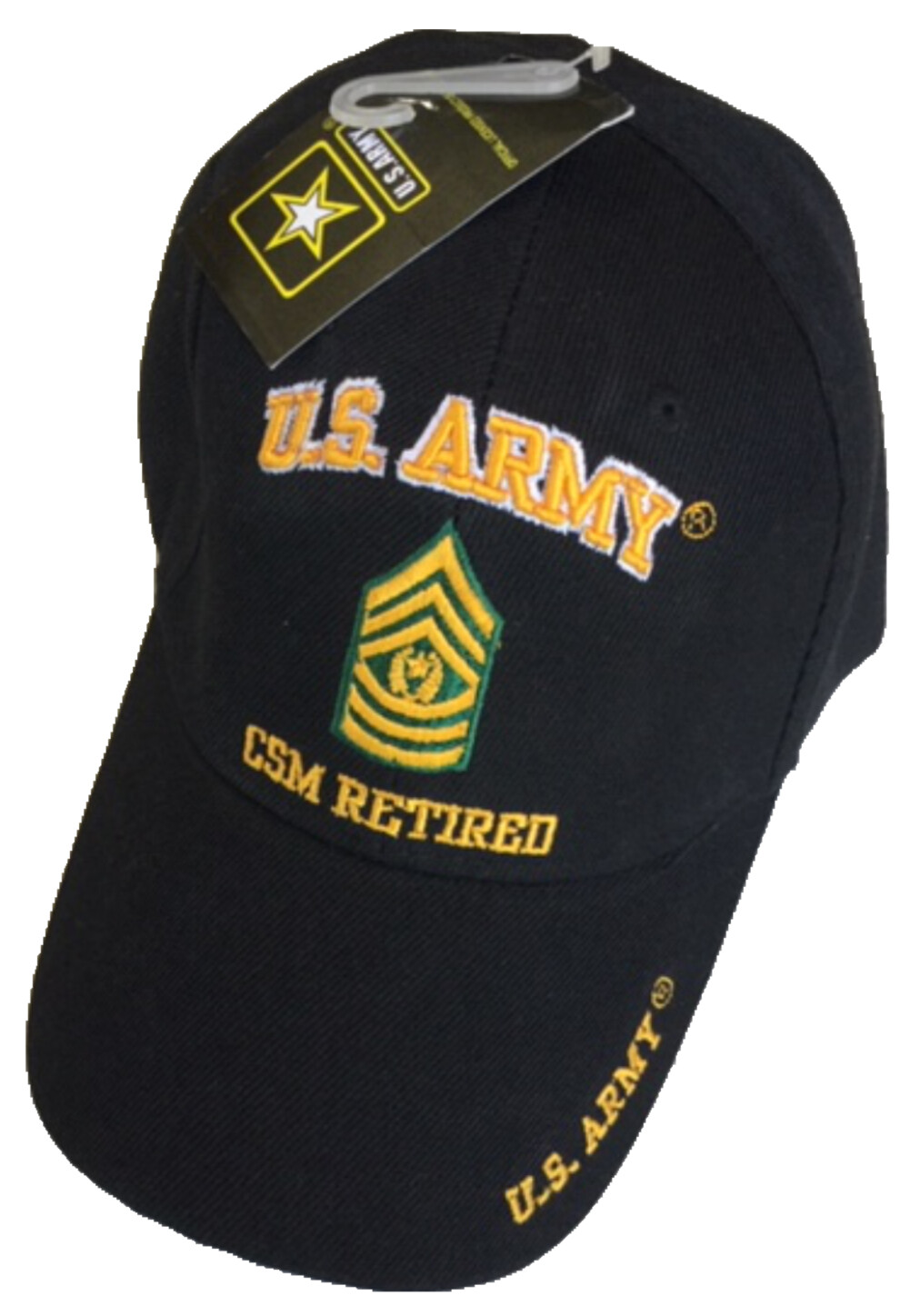 U.S. Army Command Sergeant Major Retired, E-9, Adjustable Black ...