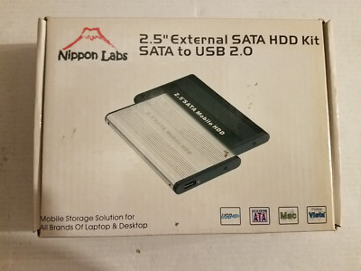 Nippon Labs 2.5" External SATA HDD Kit SATA to USB 2.0 Enclosure | eBay