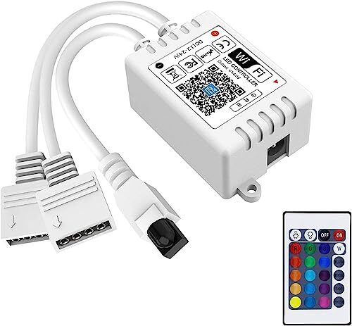 iNextStation Contrôleur WiFi Ruban LED RGB DC12-24V 4PIN avec ...