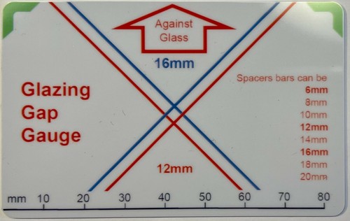 Glazing Gap Gauge, window thickness,for Measuring Gap in Double Glazing ...