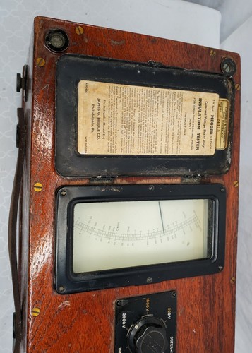 Vintage Megger Series 1 -Insulation Tester -Wood Box -Un-Tested -Parts ...