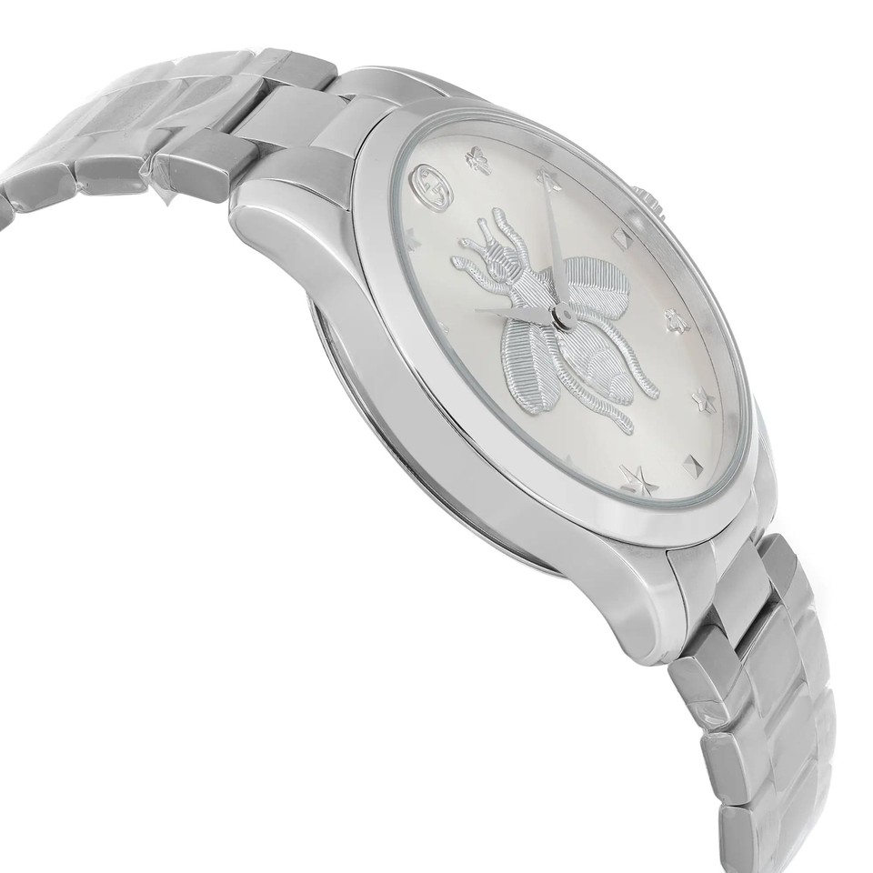 Gucci G-Timeless Silver Dial Quartz Ladies Watch YA1264126 | eBay