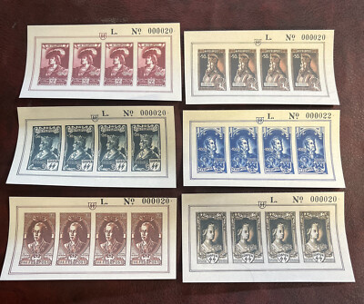 WWII WW2 German Waffen SS Stamps souvenir sheets Belgium Volunteers ...