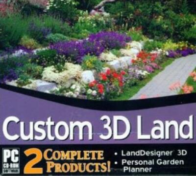 Custom 3D Land PC CD design gardening landscape, garden planner, land ...