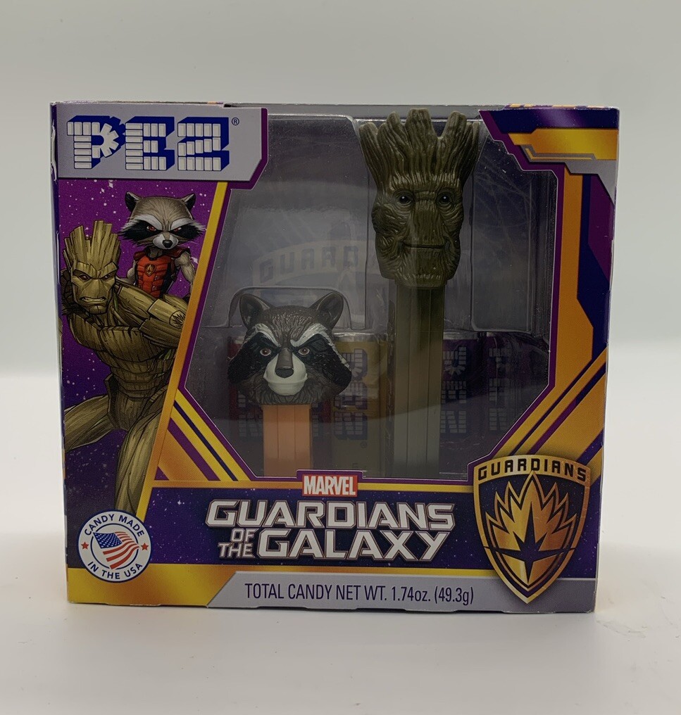 New PEZ Marvel Guardians of the Galaxy Twin Boxed Set Groot Rocket ...