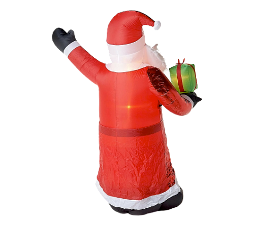 Kringle Express Inflatable Mixed Media Santa 8' Feet Christmas Holiday ...
