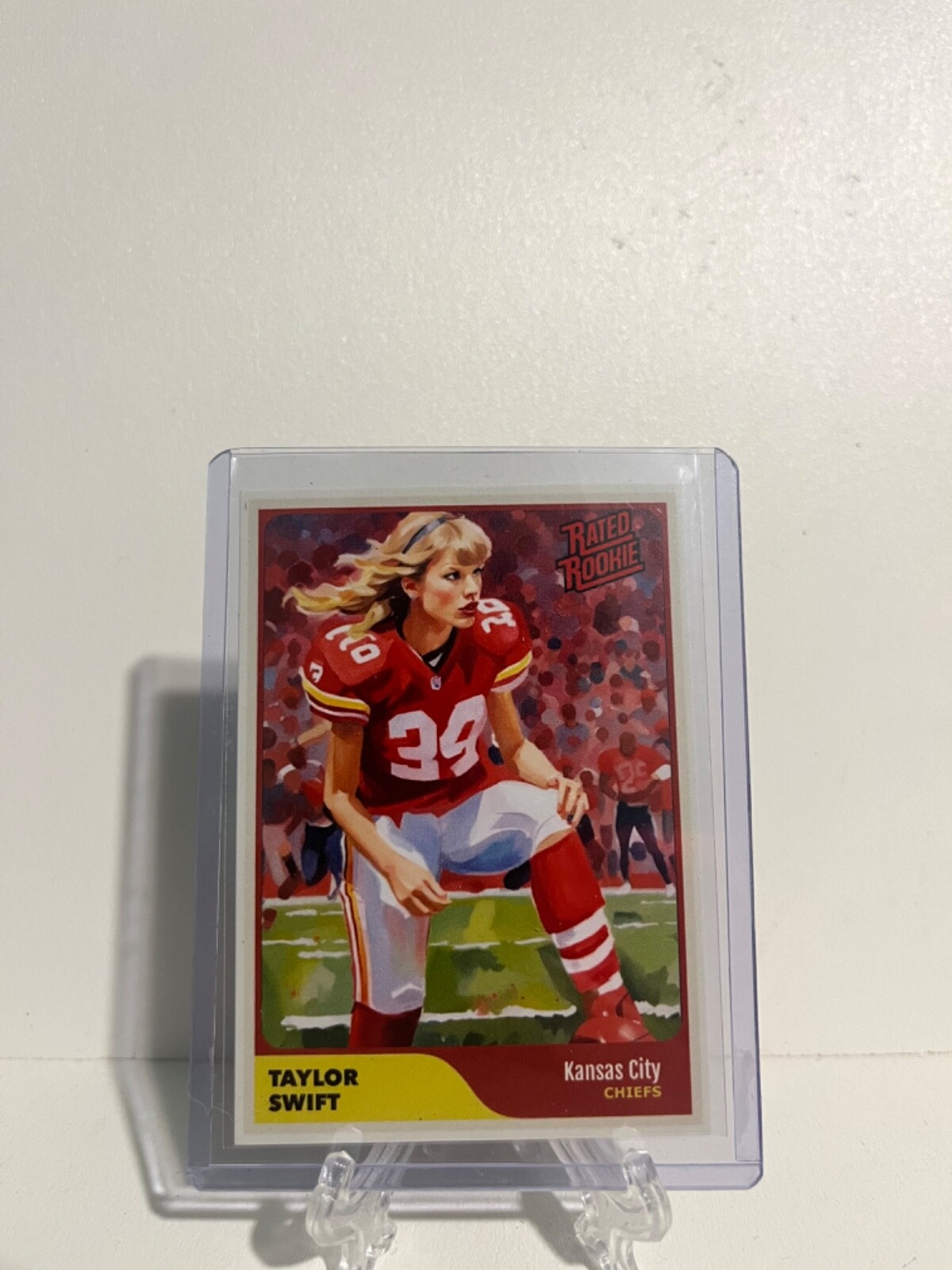 TAYLOR SWIFT 2023 Custom Kansas City CHIEFS Football Rated Rookie | eBay