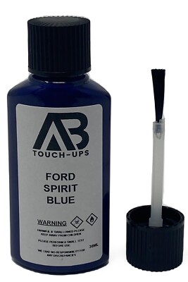 FORD SPIRIT BLUE PAINT TOUCH UP PAINT BOTTLE BRUSH 30ML SCRATCH CHIP ...