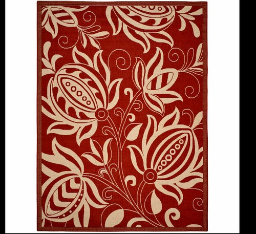 OUTDOOR RUG Safavieh Courtyard Andros Red 4x5'7" CY2961 3707 MIRABELLA ...