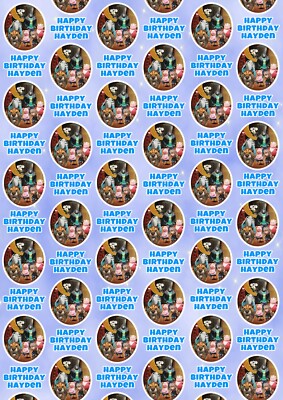 SING MOVIE Personalised Birthday Gift Wrap - Sing Movie Wrapping Paper ...