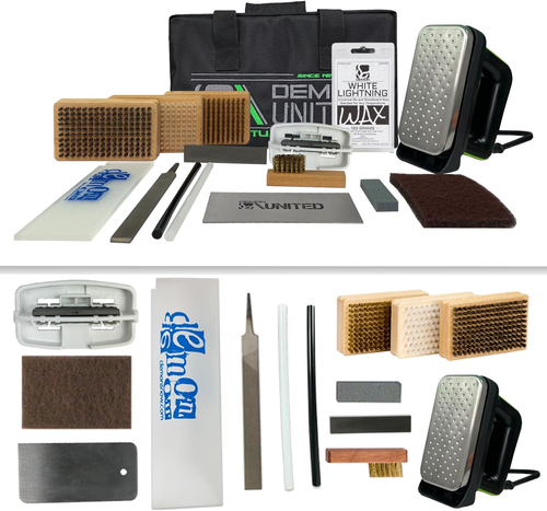 Demon Complete Ski Tune Kit with Wax and Brush Kit- Snowboard Tuning ...