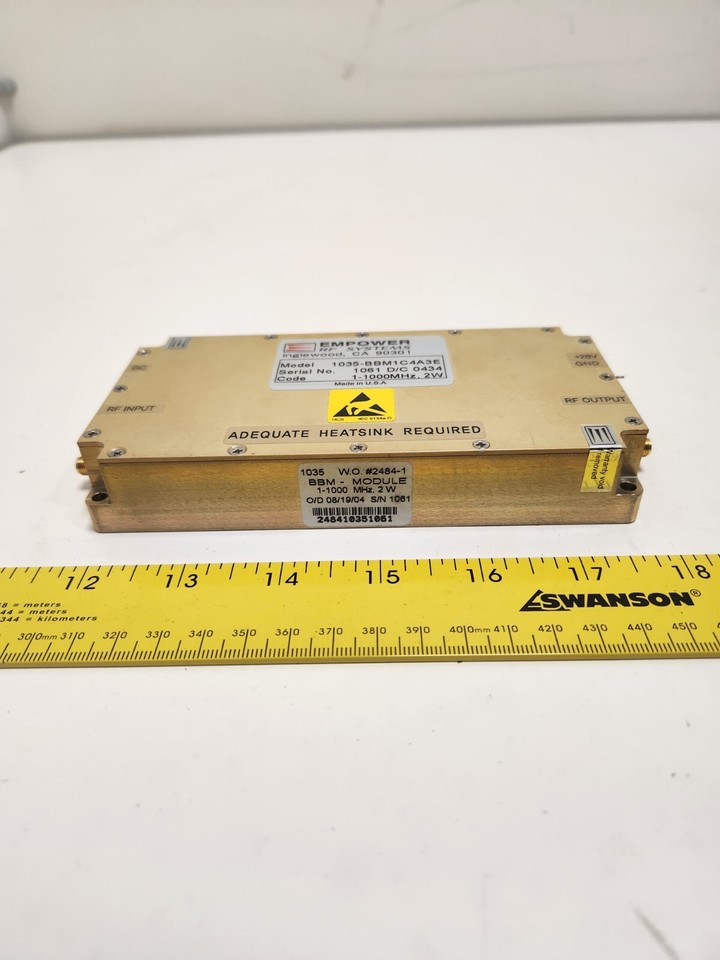 Empower RF Systems 1035- BBM1C4A3E High Power Amplifier Module | eBay
