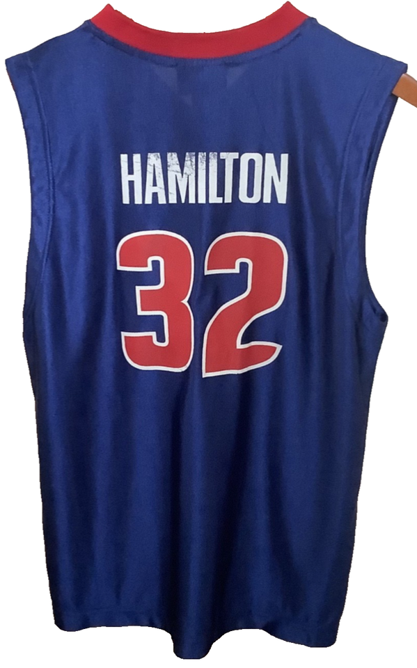 Richard Hamilton Jersey Girls Large 14-16 Blue Detroit Pistons NBA NWT ...