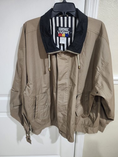 Vtg 1990s Hartwell ViaSport Taylor Zip Up Windbreaker Jacket Sz XL | eBay