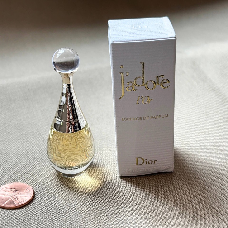 Dior J'adore L'Or Essence de Parfum Mini Travel Size Splash 0.12oz / 3 ...