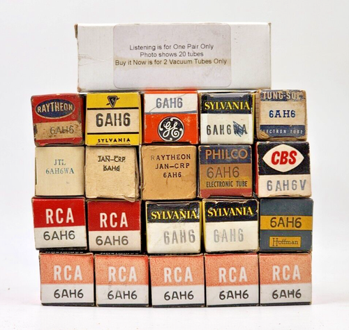 6AH6 Pair 2 Tubes New (New Old Stock) Test New 1 Year Warranty | eBay