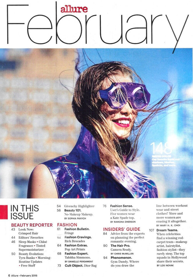 Allure Magazine Fergie Beauty and Makeup Fashion Eyeliner Tips Glam ...