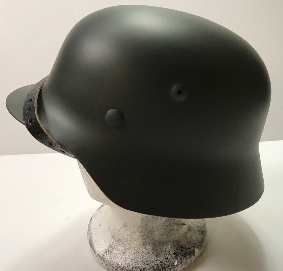 WWII GERMAN M40 COMBAT FIELD HELMET- 68 SHELL, 60 LINER | eBay