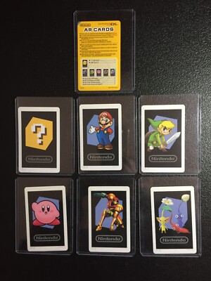 Lot of 7 Nintendo 3DS AR Cards A1 thru A6 +. Set | eBay