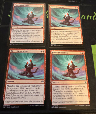 Fierce Invocation X4 Fate Reforged Magic the Gathering MTG | eBay