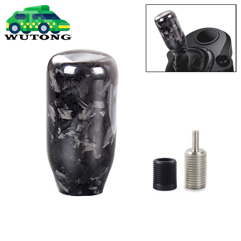 Forged Carbon Fiber Shift Knob + Adapter For Logitech G27 G29 G920 G923 ...