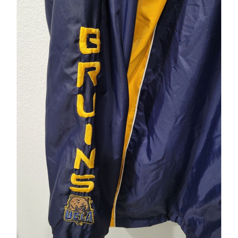 Men's UCLA Bruins Navy Blue & Gold Full Zip Hooded Jacket Red Oak Tag ...