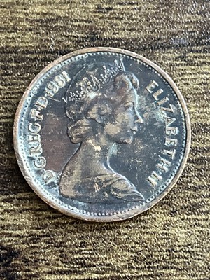 1981 UK United Kingdom Great Britain 2 Two Pence Elizabeth II Actual ...