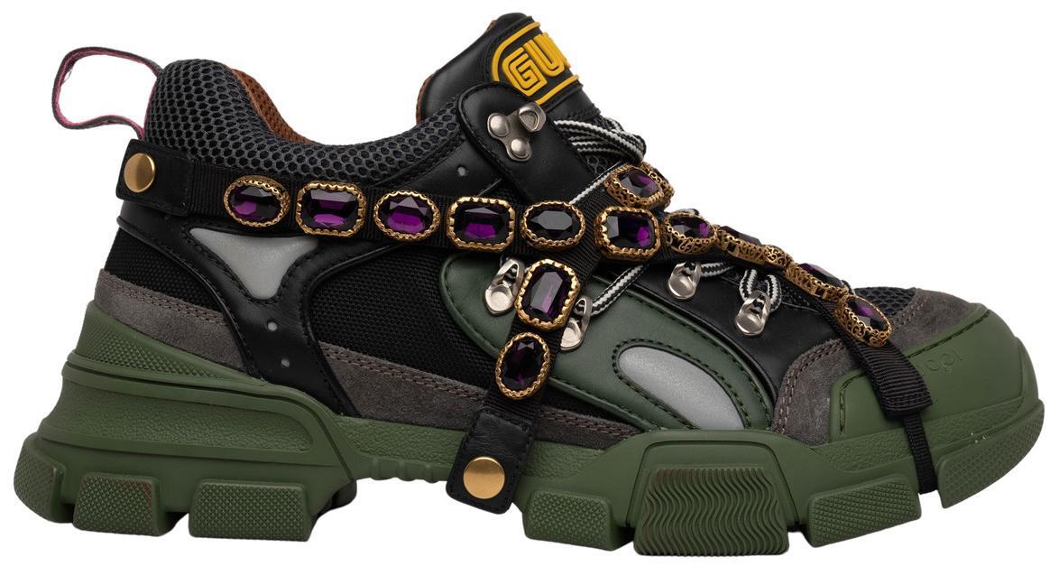 Size 11 - Gucci Flashtrek Green Crystals for sale online | eBay