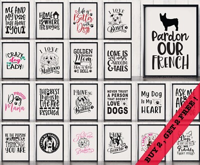 Funny Dog Pet Quotes Pictures Posters Prints Home Decor Wall Hanging ...