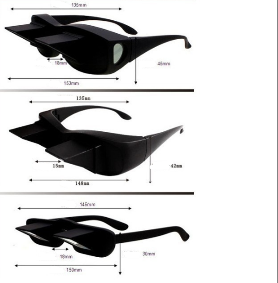 Reading Lazy Periscope Horizontal Reading TV Sit View Glasses On Bed L ...
