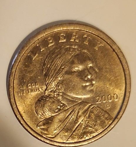 2000 D SACAGAWEA ONE DOLLAR US LIBERTY COIN GOLD COLOR CIRCULATED | eBay