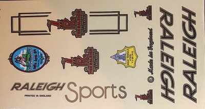 Decals, Stickers - Raleigh Bicycle Decals - Nelo's Cycles