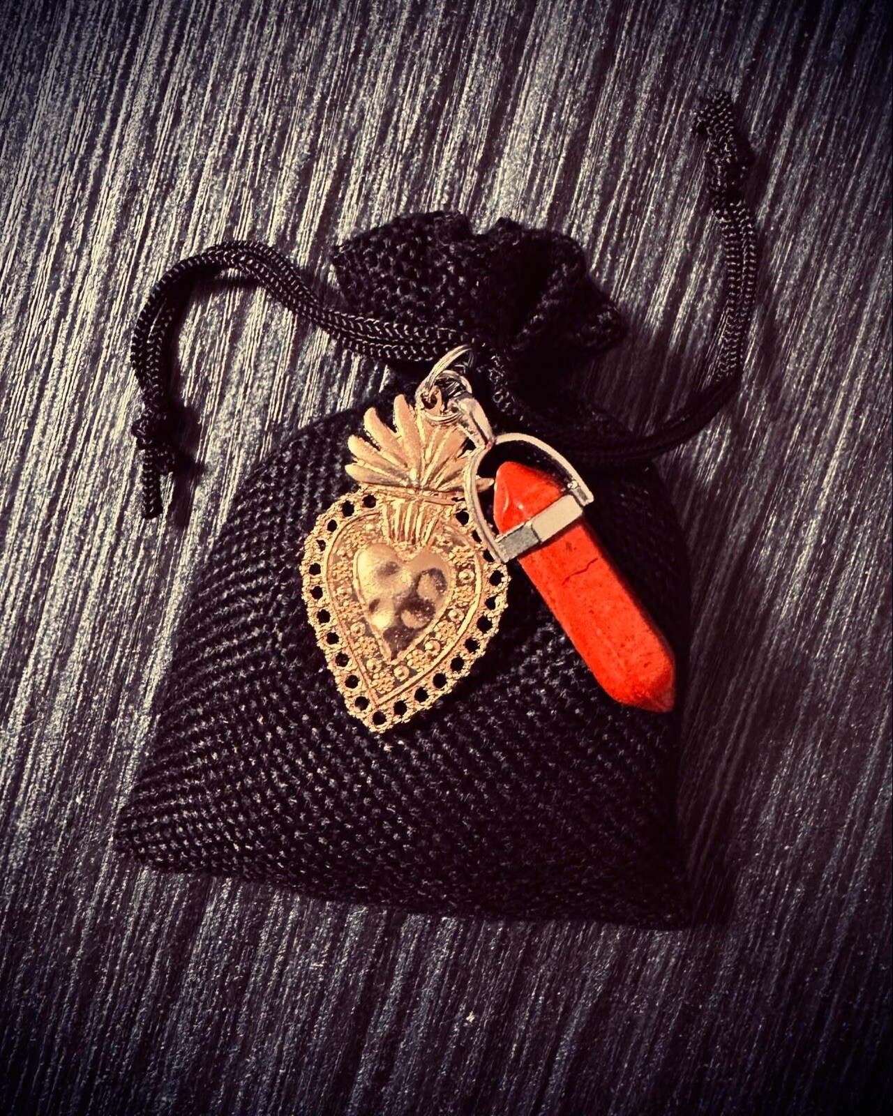 Sacred Heart Magick Mojo Bag (Handmade, Organic, Gris Gris, Witchcraft ...