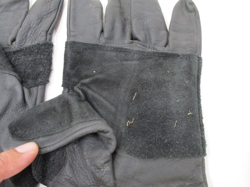 US MILITARY BLACK LEATHER RAPPEL GLOVES FAST ROPE XXLARGE XXL LIGHT ...