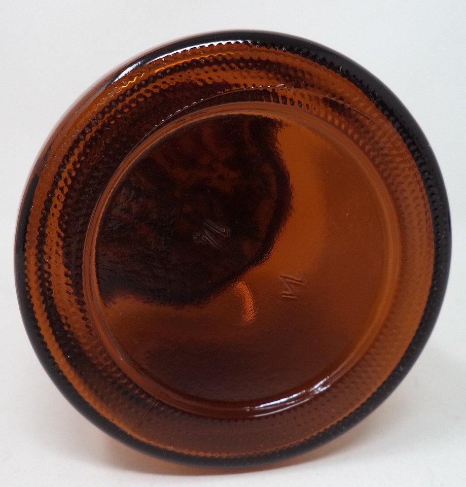 3-1/2" Brown See-Thru Glass Jar with Cork Stopper | eBay