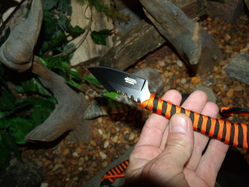 3/Knife/Blade/Spear/Harpoon/Paracord survival wrap/Full tang/440SS ...