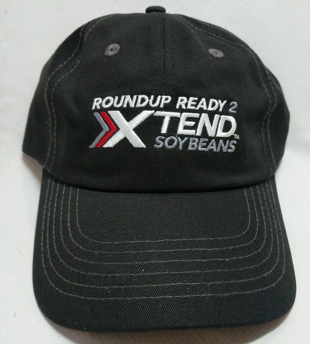 RoundUp Ready 2 XTend Soybeans Black Adjustable Hat Farmer Cap ...