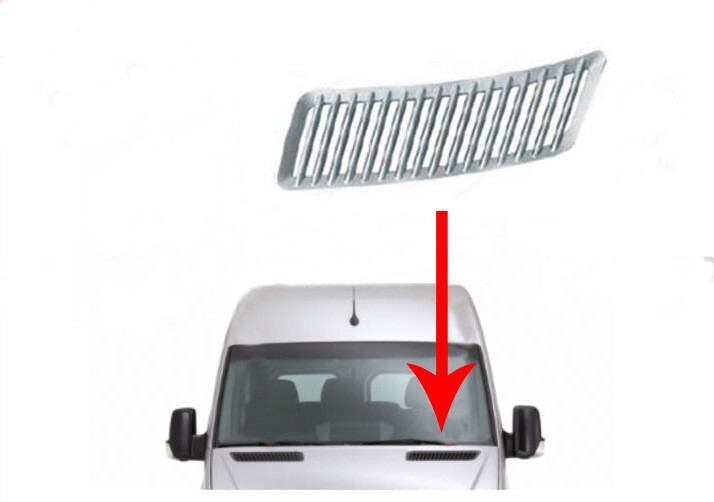Mercedes Sprinter Hood Vent Grill Trim Chrome Left Driver 2007 2017 | eBay